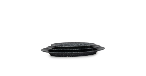 OVAL PLATE HX 607, HX 117, HX 407 BLACK MARBLE