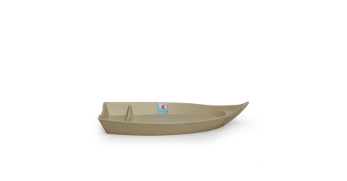 BOAT SHAPED PLATE DTH 18 BROWN